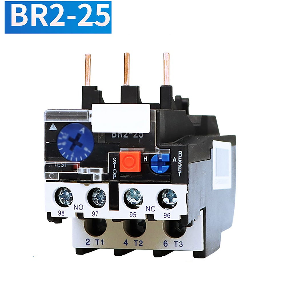 3 Pole Thermal Overload Relay Adjustable 1No 1Nc Current Range ...