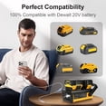 SUNBAT 150W Power Inverter for Dewalt 20V Battery, DC to AC 110V~120V ...