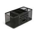 TRU RED 7-Compartment Wire Mesh Accessory Holder Matte Black TR57541-CC ...