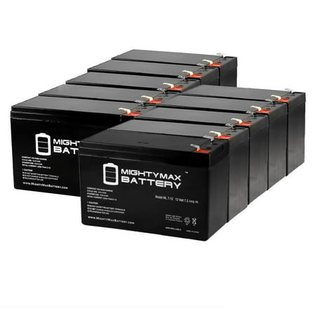 12V 7Ah Solex BD127 SB1270 Alarm Back Up Battery - 10 Pack - Walmart.com