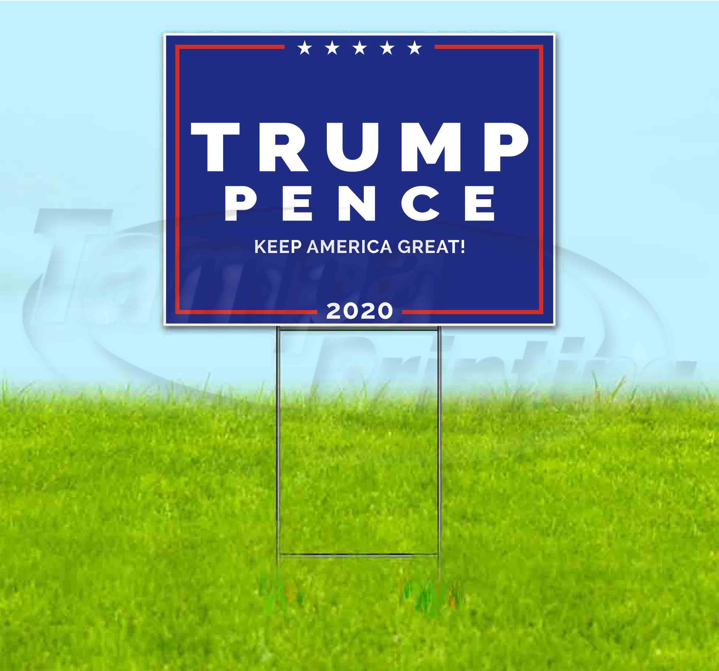 TRUMP 2020 (18" x 24") Yard Sign, Quantity Discounts, Multi-Packs ...
