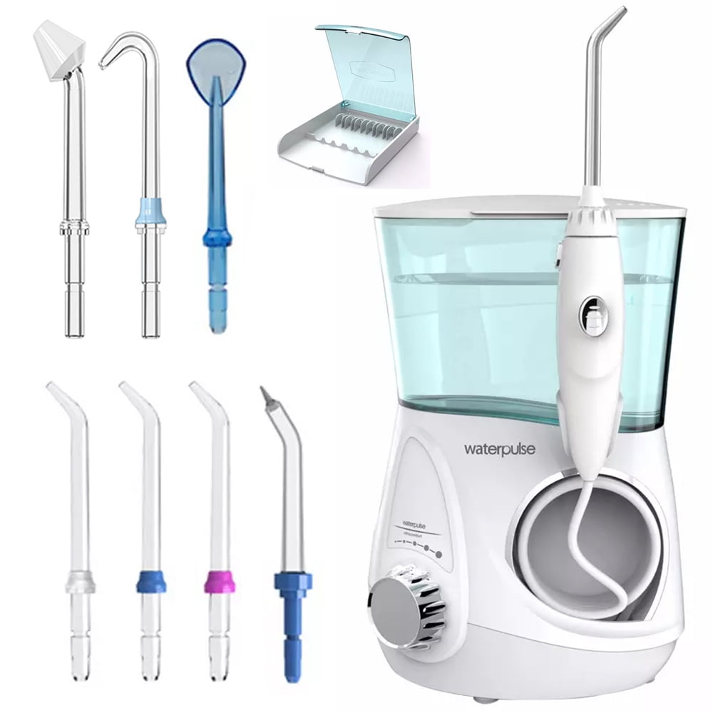 Waterpulse Countertop Water Flosser Oral Irrigator with 5 Adjustable ...
