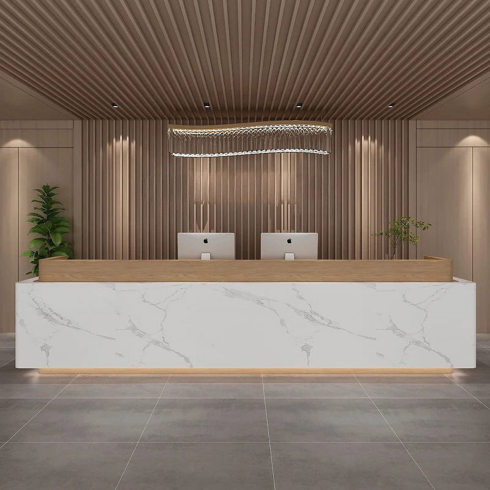 Computer Gaming Reception Desk Executive Luxury Office Storage ...