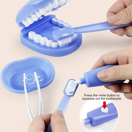 9 Pieces Kids Educational Preschool Toothbrush Toys Teeth Model ...
