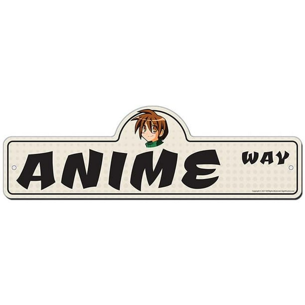SignMission P-248 Anime 24 x 8 in. Anime Street Sign - Walmart.com ...