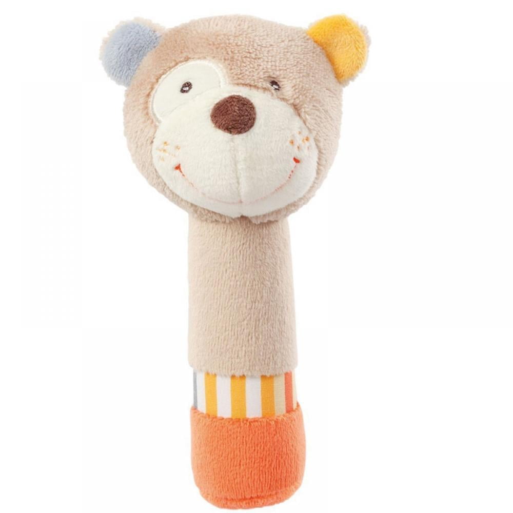 Cartoon Hand Bell Plush Animal Hand Bells Cute Rattle Bell Toys Infant ...