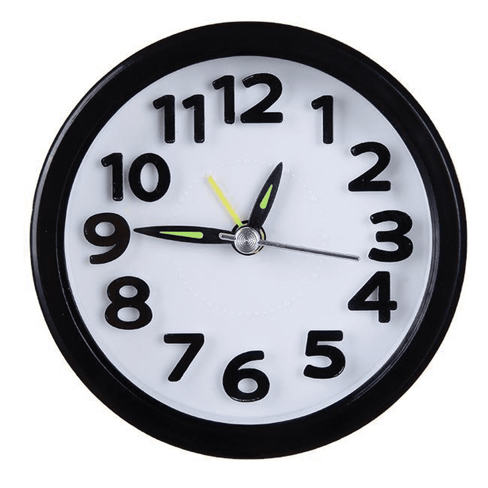 Small Simple Bedside Student Desk Clock, Battery Operated Travel Office ...