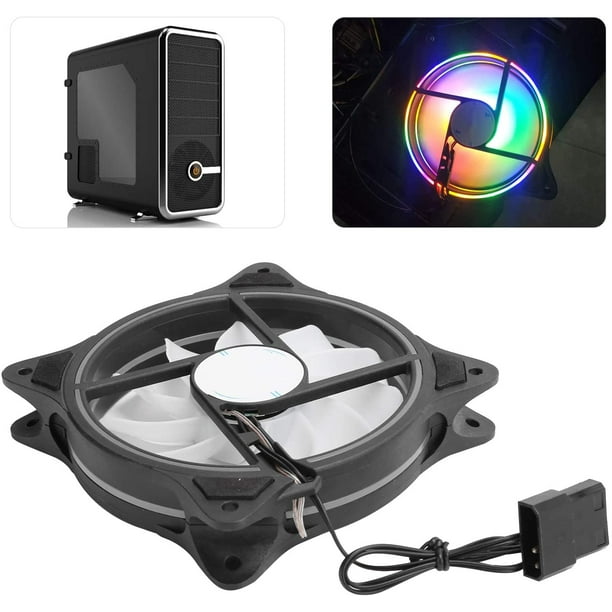 Computer Case Fan, 120mm LED Case Fan for Desktop Computer Cases, 4-Pin ...