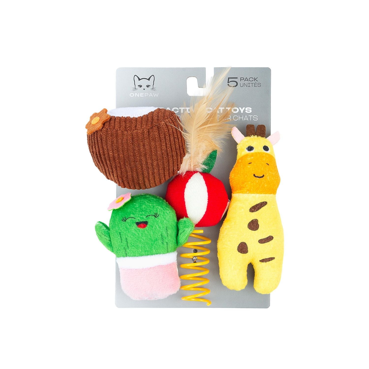 Click here for One Paw  5-Pack Summer Themed Cat Toys  Fun And In... prices