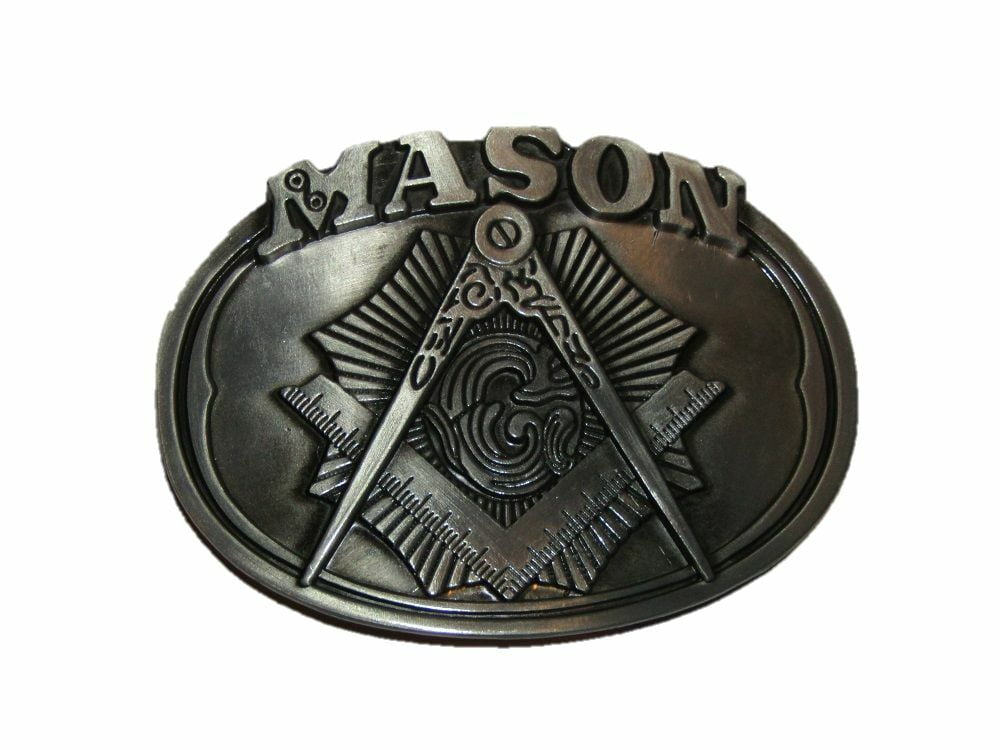 Mason Masonic Freemason Crest Metal Belt Buckle - Walmart.com