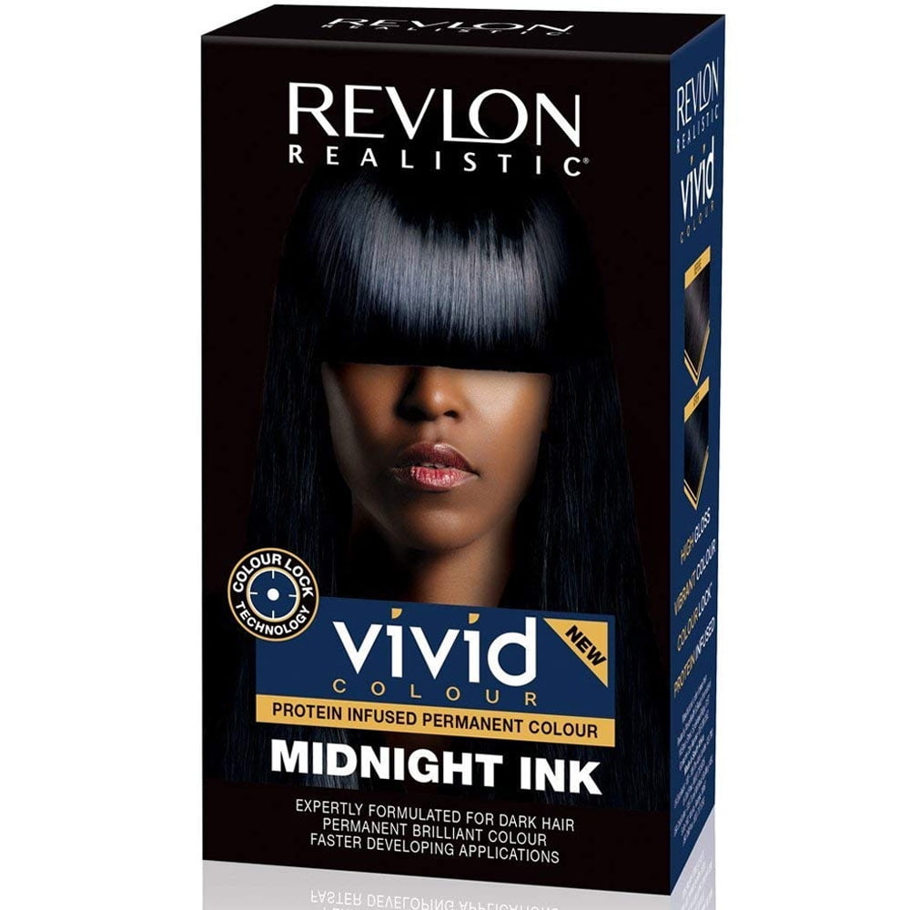Revlon Realistic Vivid Hair Color Kit Midnight Ink - Walmart.com