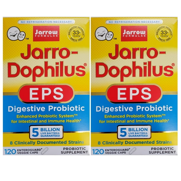 Jarrow Formulas Jarro‑Dophilus EPS Probiotic 5 Billion – 120 Capsules ...