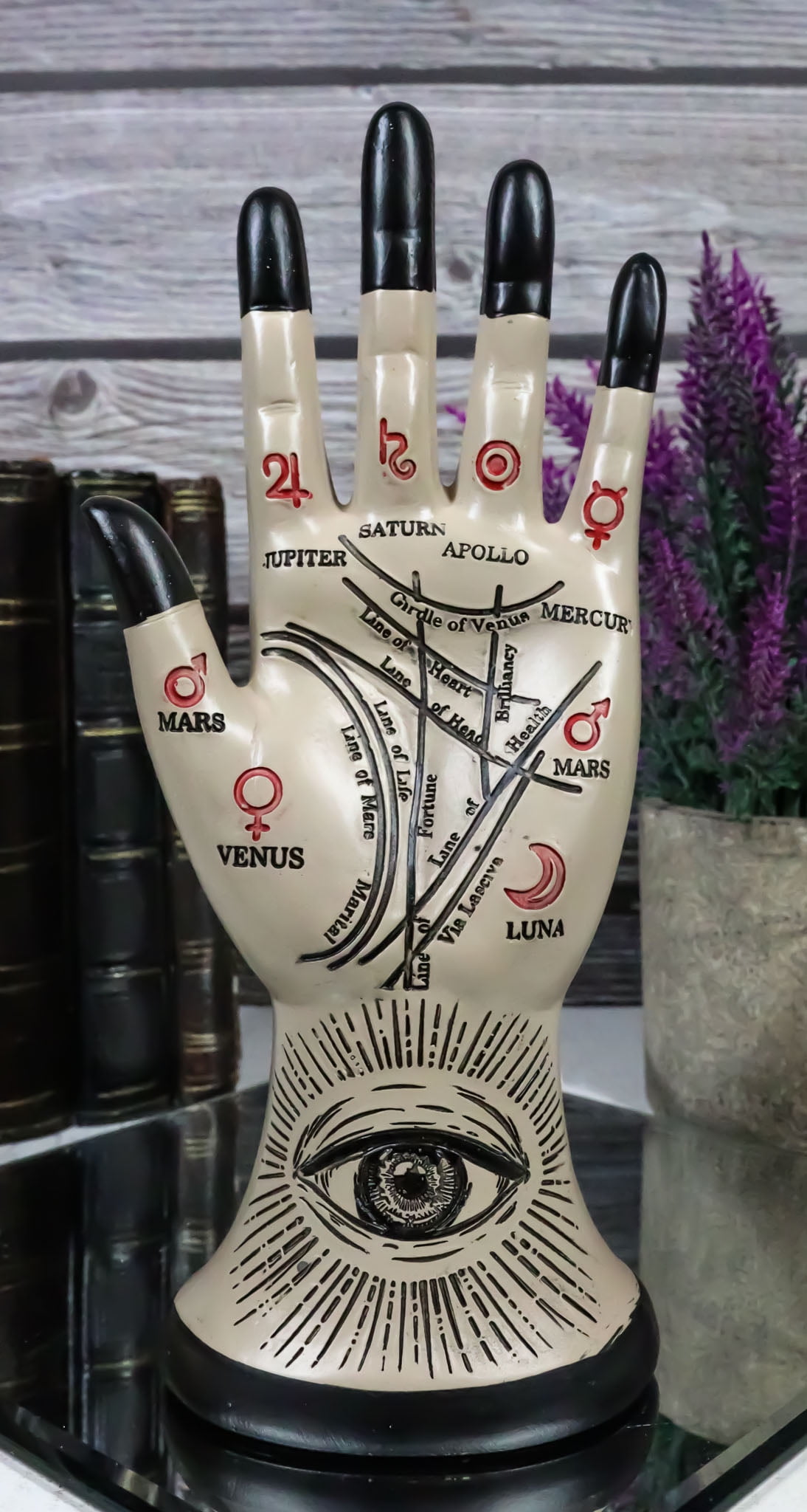 Psychic Fortune Teller Chirology Palmistry Eye Of Providence Hand Palm ...