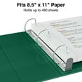 2" Staples Heavy-Duty View Binders with D-Rings Green 976063 - Walmart.com