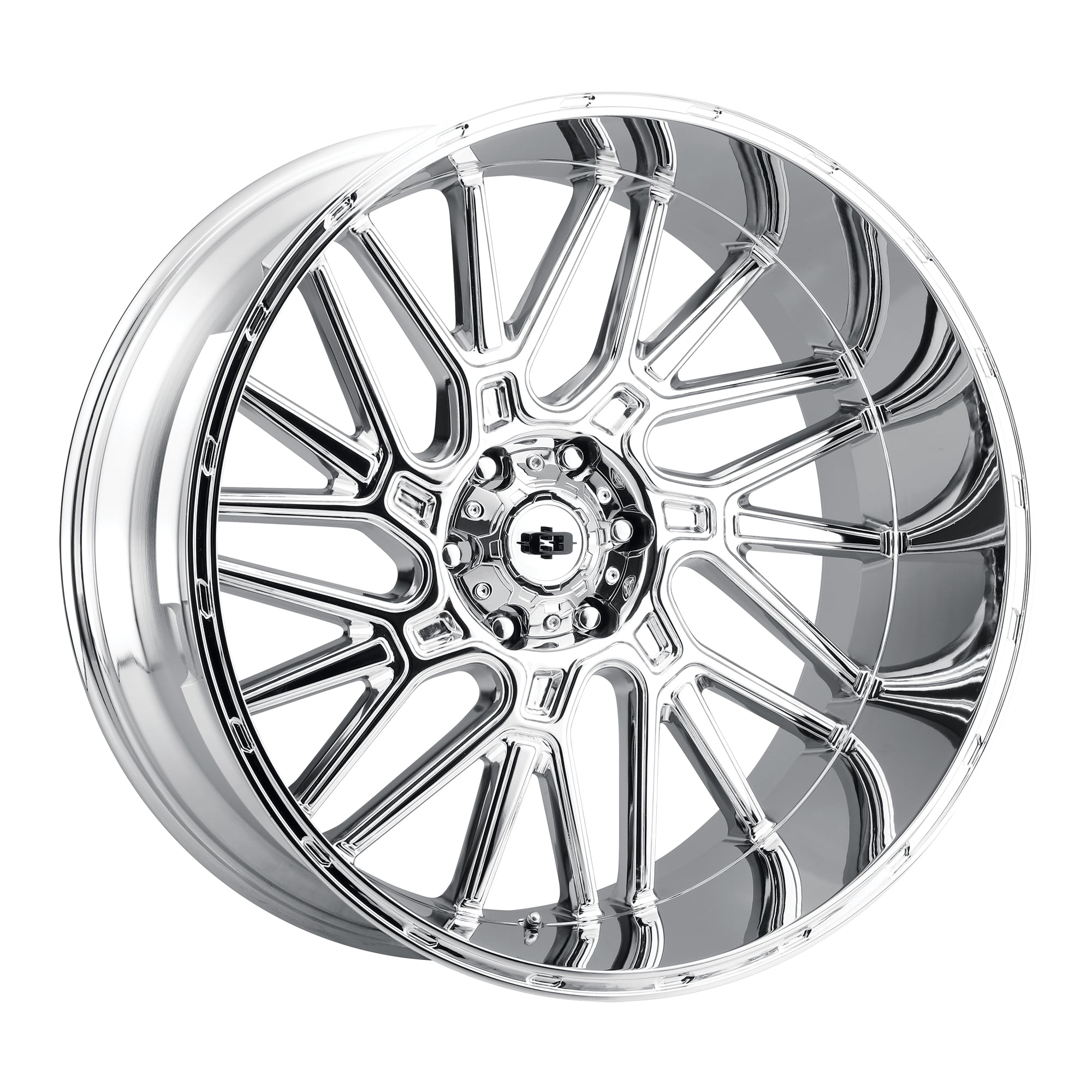 20x12 Vision 404 Brawl Chrome Wheel 5x5.5 (-51mm) - Walmart.com