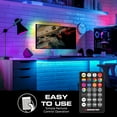 Monster Basics 50ft Sound-Reactive RGB Color Flow LED Light Strip with ...