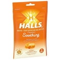 Halls Soothe Cough & Sore Throat Menthol Relief, Real Honey, 30ct, 2 ...