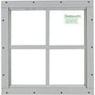Shed Windows 12x18 White Flush, Safety Tempered Glass with Mesh Screen ...