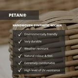 Amazonia Malta 4-Piece Conversation Set with Brown Cushions - Walmart.com