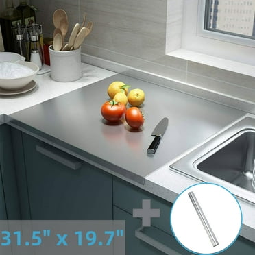 5ft. L x 25"W x 1.5" Thick - Unfinished Hevea Solid Hardwood Butcher ...