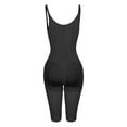 Crotchless Full Body Shaper With Zipper Underbust Butt Lift Shapewear