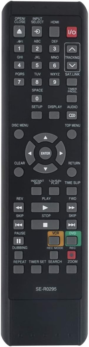 SE-R0295 New Replacement Remote Control fit for Toshiba DVD/VCR Video ...