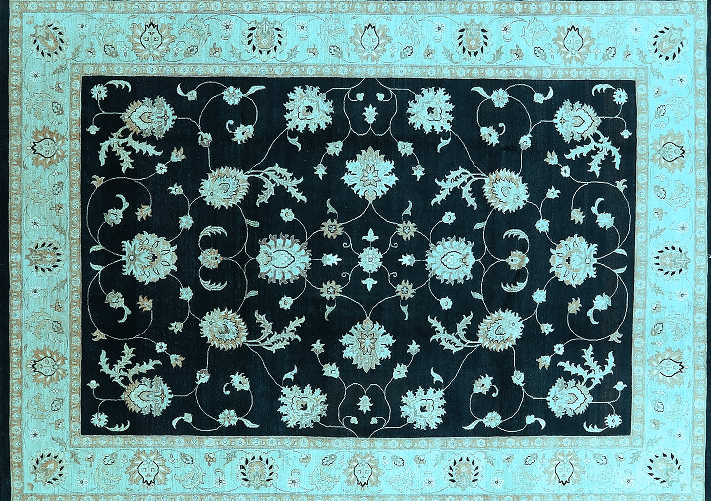 Ahgly Company Indoor Rectangle Oriental Light Blue Industrial Area Rugs ...
