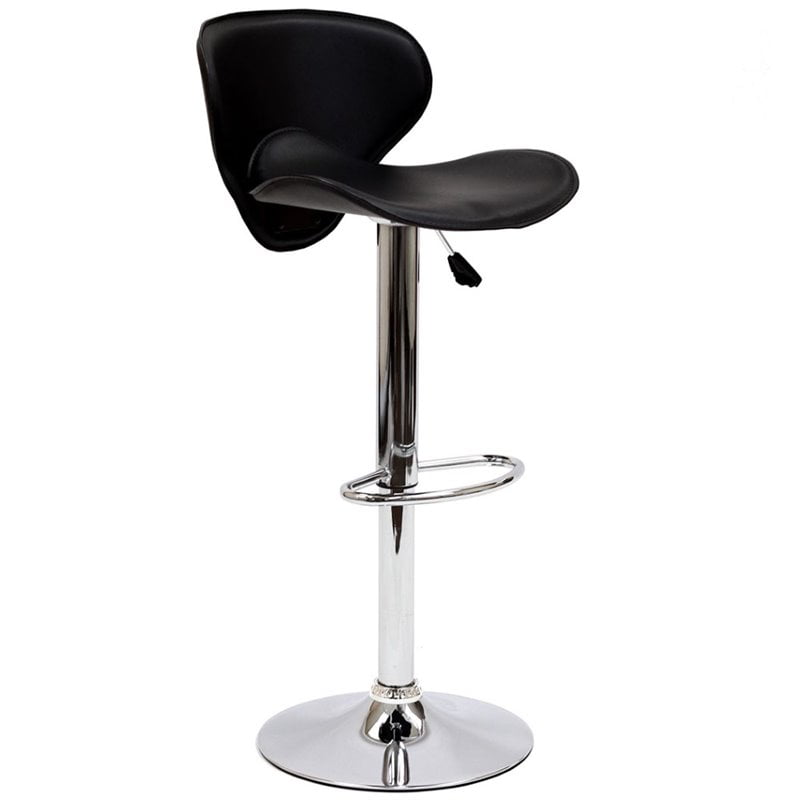 Modway Booster Leatherette Adjustable Bar Stool, Multiple Colors ...