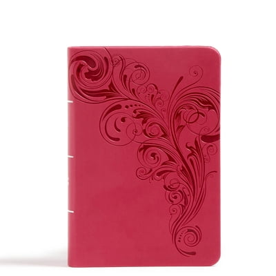 Pre-Owned CSB Large Print Compact Reference Bible, Pink Leathertouch ...
