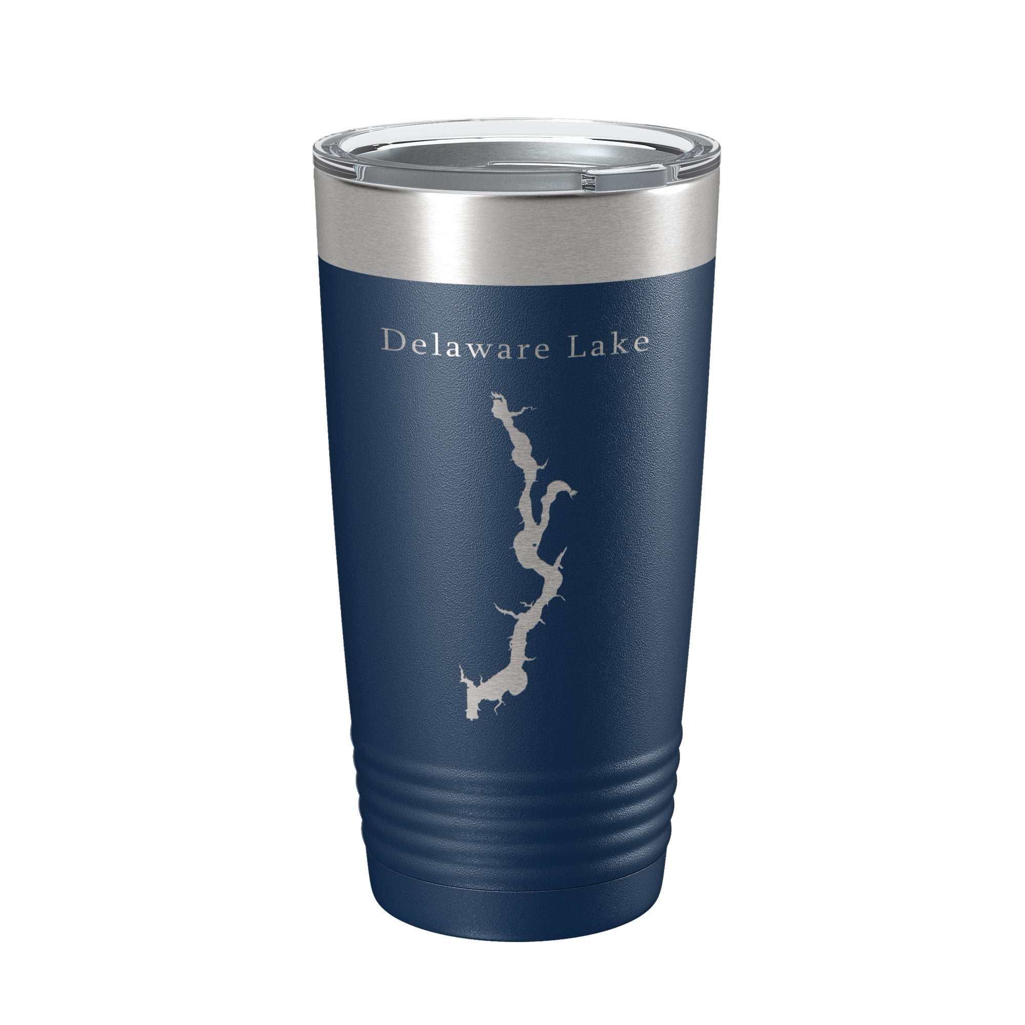 Delaware Lake Map Tumbler Travel Mug Insulated Laser Engraved Coffee ...
