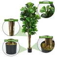 6ft Artificial Natural Fig Tree with Planter for Indoor/Outdoor ...