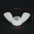 M10 Wing Nuts Butterfly Nut Nylon White 8 Pack - Walmart.com