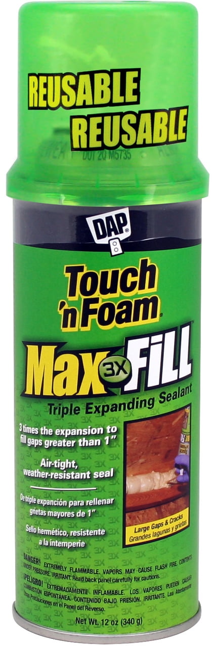 DAP Touch 'n Foam MAX Fill Expanding Foam Sealant, 12 Oz. - Walmart.com
