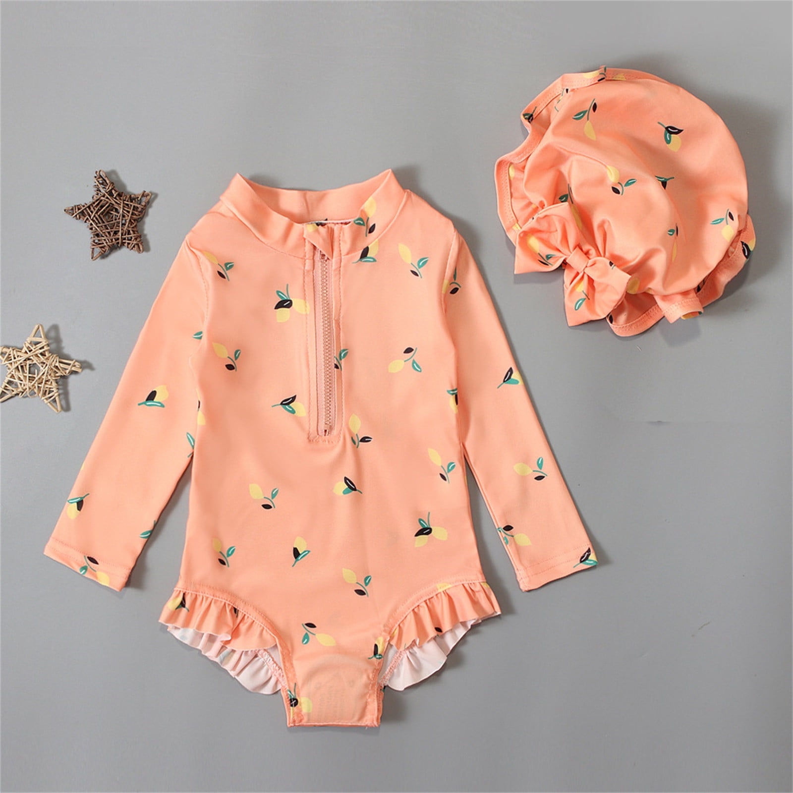 Click here for Wenxiaoo Baby Girls Swimsuit Rash Guard Hawaiian R... prices