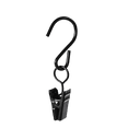 100 Pack - Metal S Hook Clips - Curtain Hanger Clips with Clamps ...