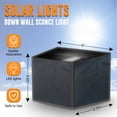 BrightIconic Outdoor Solar LED Light, Up Down Wall Sconce, Waterproof ...