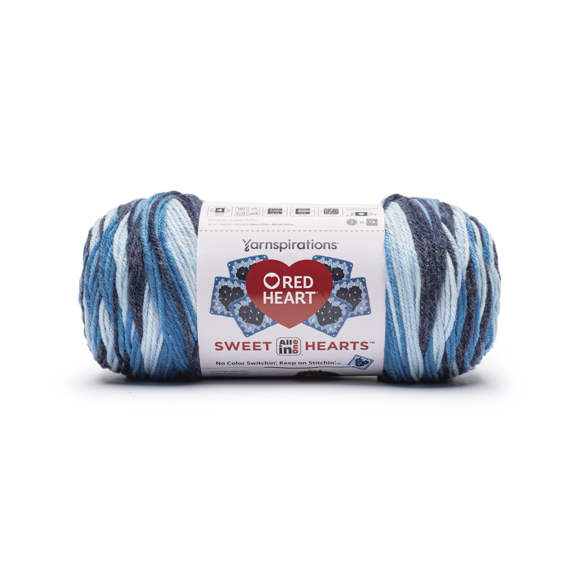 Click here for Red Heart Aio Sweet Hearts #4 Worsted (Medium) Acr... prices