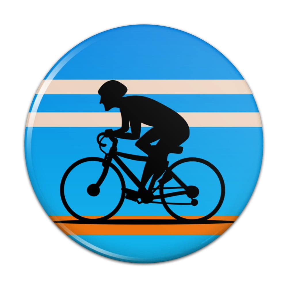 Road Bike Cycling Biking Bicycle Pinback Button Pin - Walmart.com