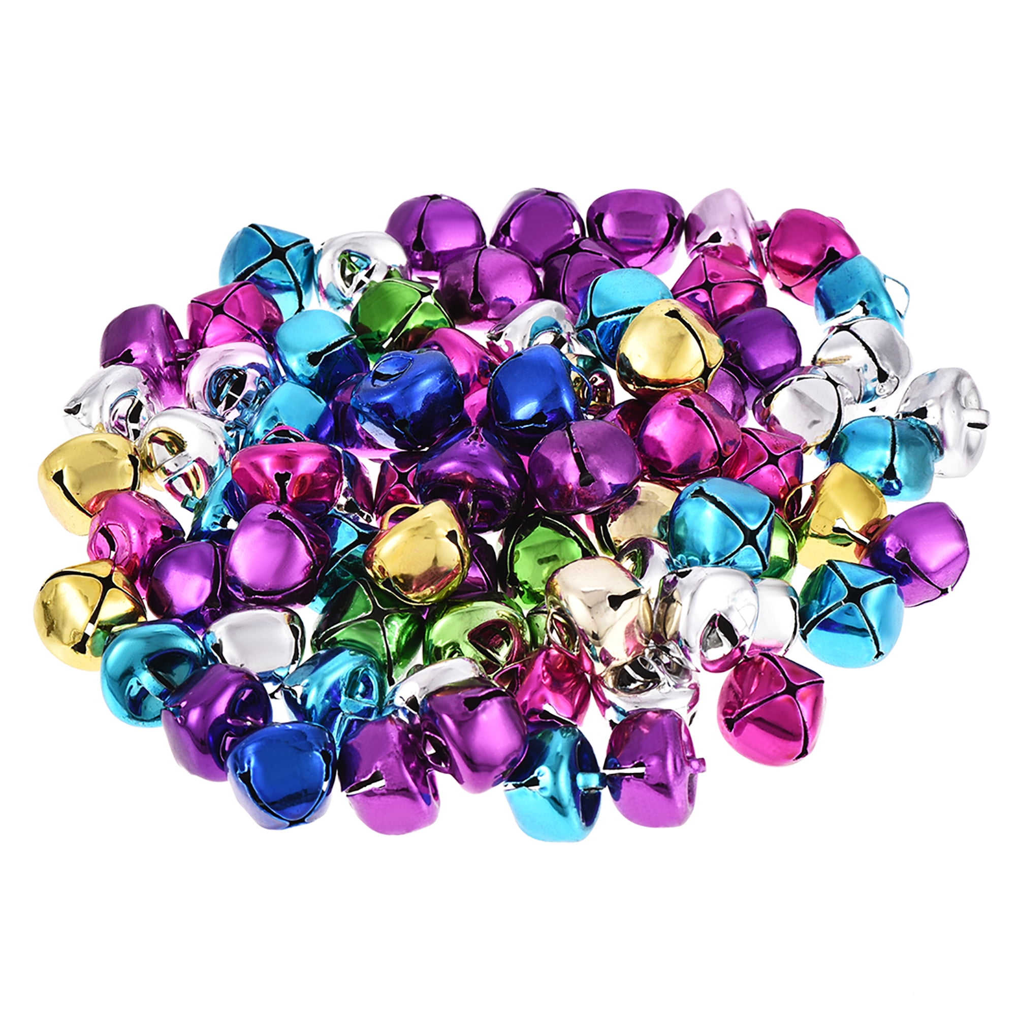 Unique Bargains DIY Small Bells 15mm/0.59-Inch 100pcs Craft Bells Bulk ...