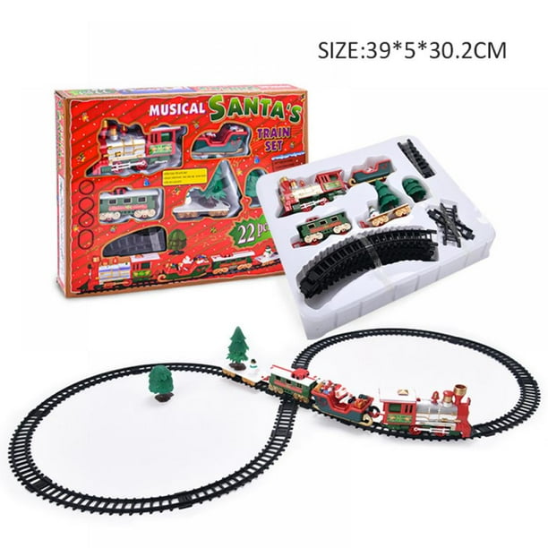 Kids Baby Christmas Railway Train Set with Locomotive*1 Santa Claus*1 ...