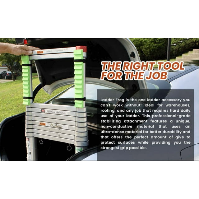 Ladder Frog - Telescopic Ladder Stabilizer, prevents top of ladder from ...