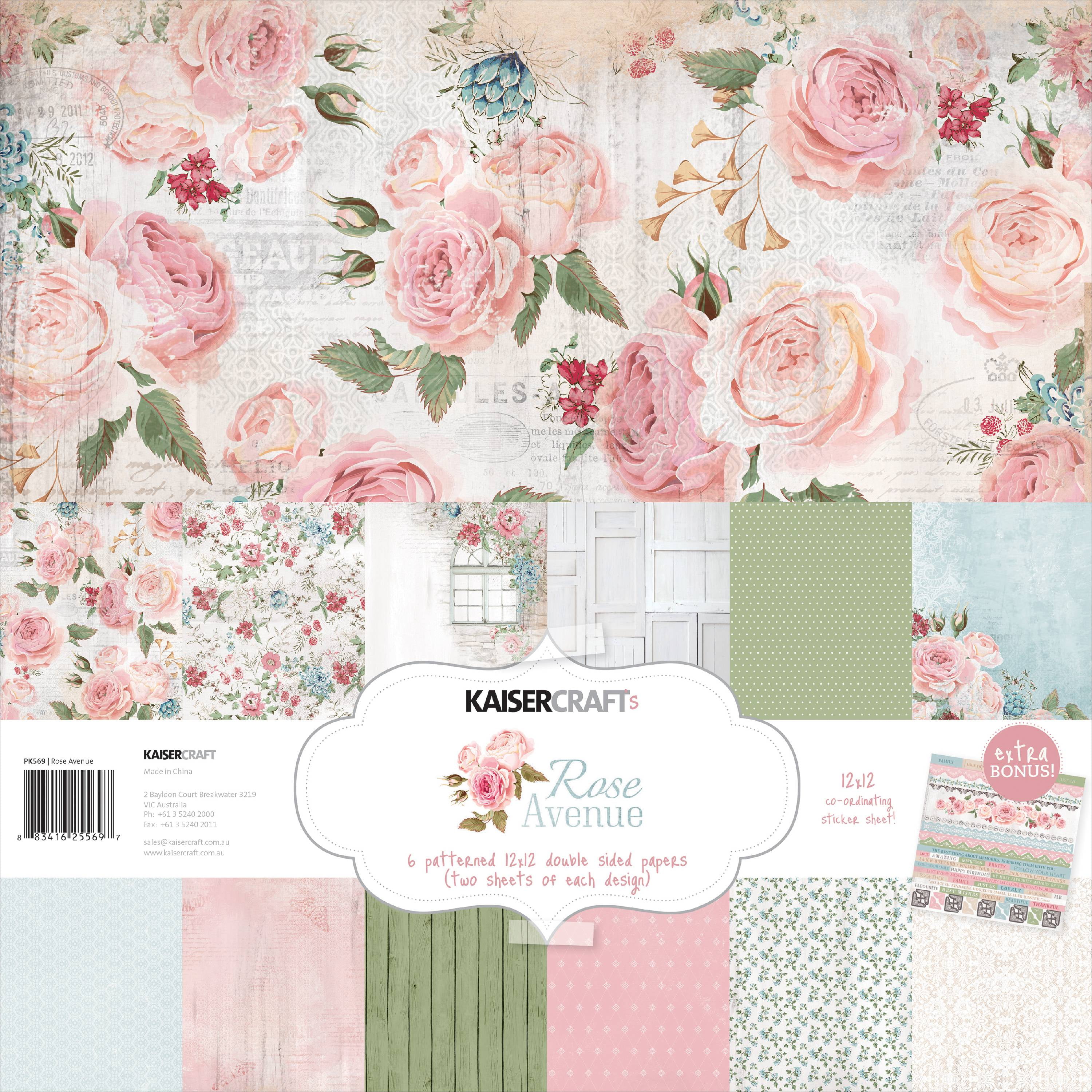 Paper, Party & Kids Kaisercraft Rose Avenue Collection 12 x 12 Sticker ...
