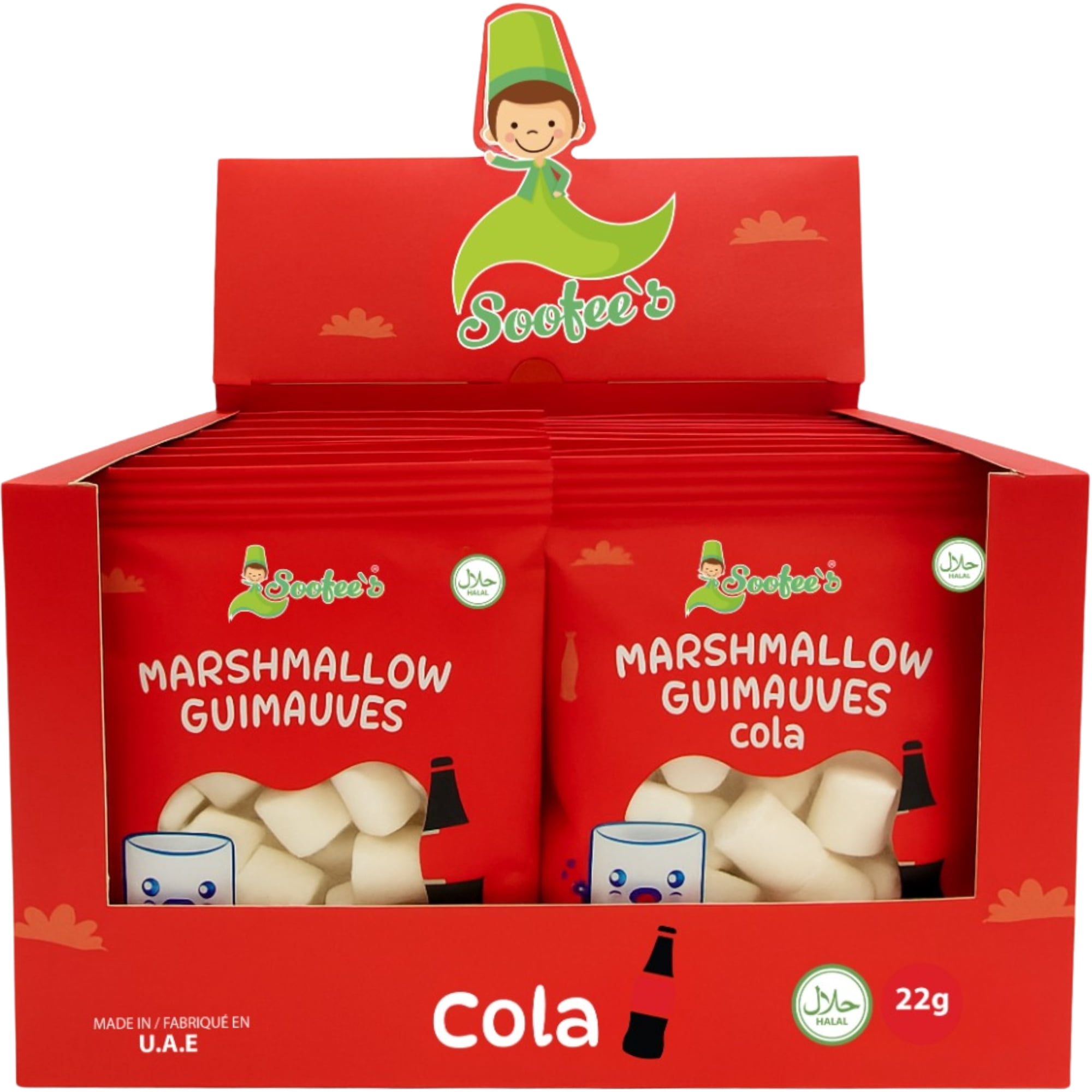 Click here for Soofees Cola Marshmallows 22g (Box Of 12) 22 G Per... prices