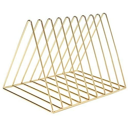 Slot Gold Magazine Holder,Desktop File Sorter Organizer Triangle ...