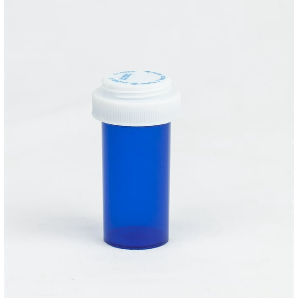 Blue Reversible Vials with Dual-Purpose Caps - Walmart.com - Walmart.com