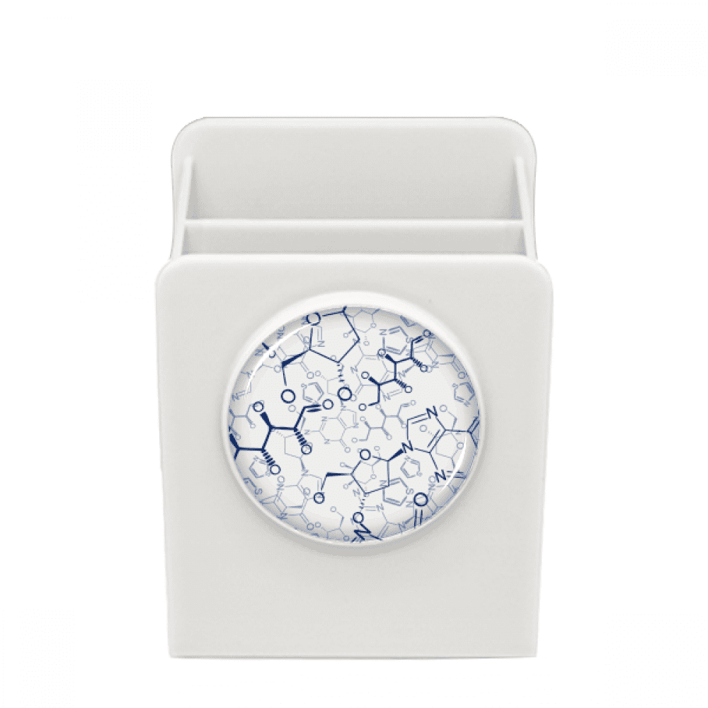 Blue Checal Molecular Structure Desk Pencil Holder Cup Pen Organizer ...