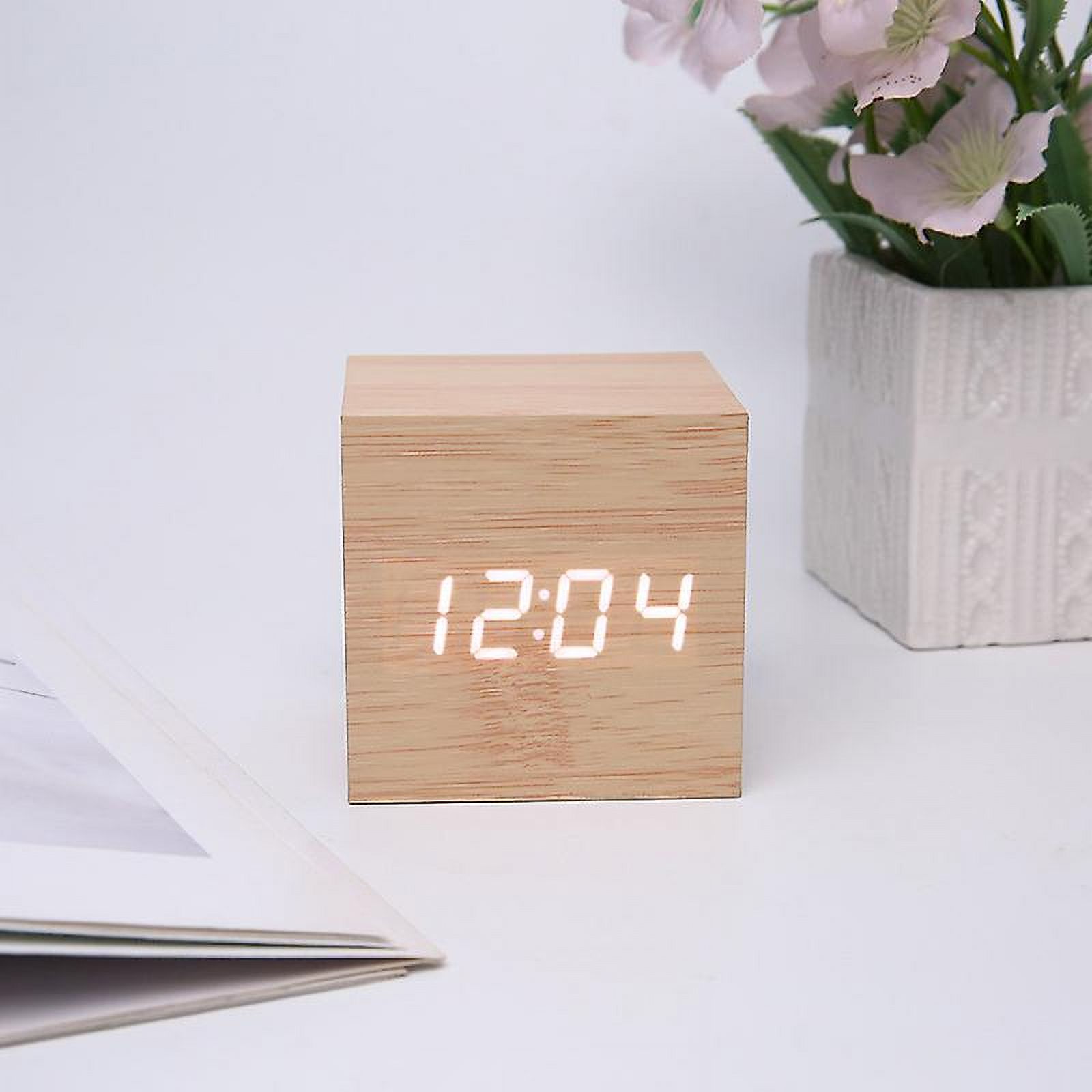 Reloj despertador digital CHAO LED con 3 alarmas y alimentación USB ...