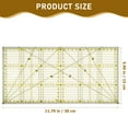 Dytern DIY DIY Quilter's Ruler with Double Color Grid Lines for Easy ...