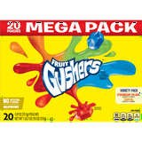 Fruit Snacks Gushers Mega Pack Variety Pack 20 Pouches 0.9 oz Each ...