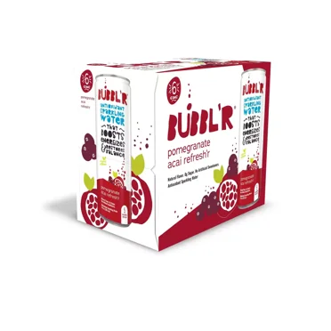 Bubbl'r Antioxidant Sparkling Water, Flavored Drinks Variety Pack, 12 fl oz Each / 12 Case ...